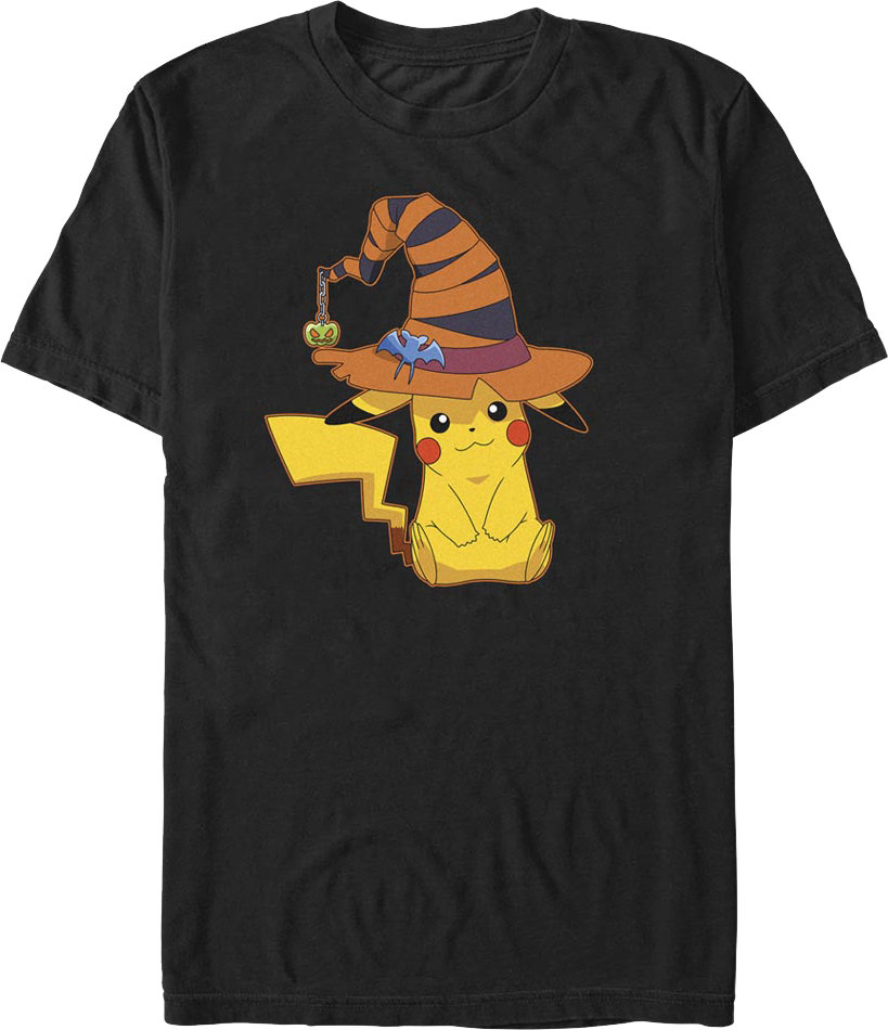 Pikachu Halloween Witch Pokemon T-Shirt