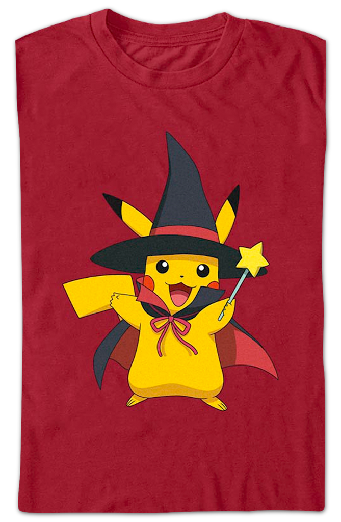 Pikachu Halloween Wizard Pokemon T-Shirt