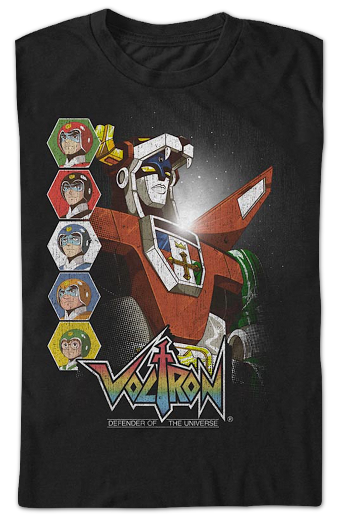 Retro Pilots And Robot Voltron T-Shirt