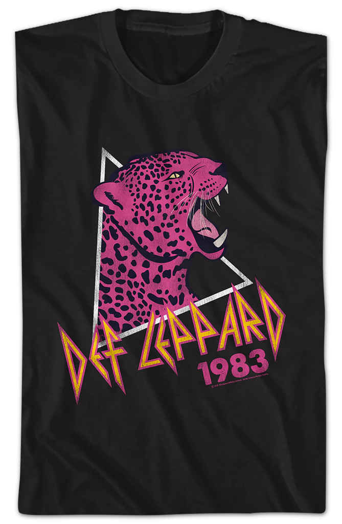 Pink Leopard 1983 Def Leppard T-Shirt