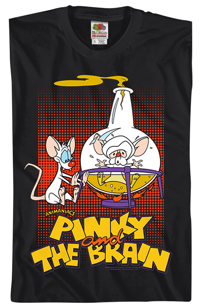 Pinky And The Brain Lab Flask Animaniacs T-Shirt