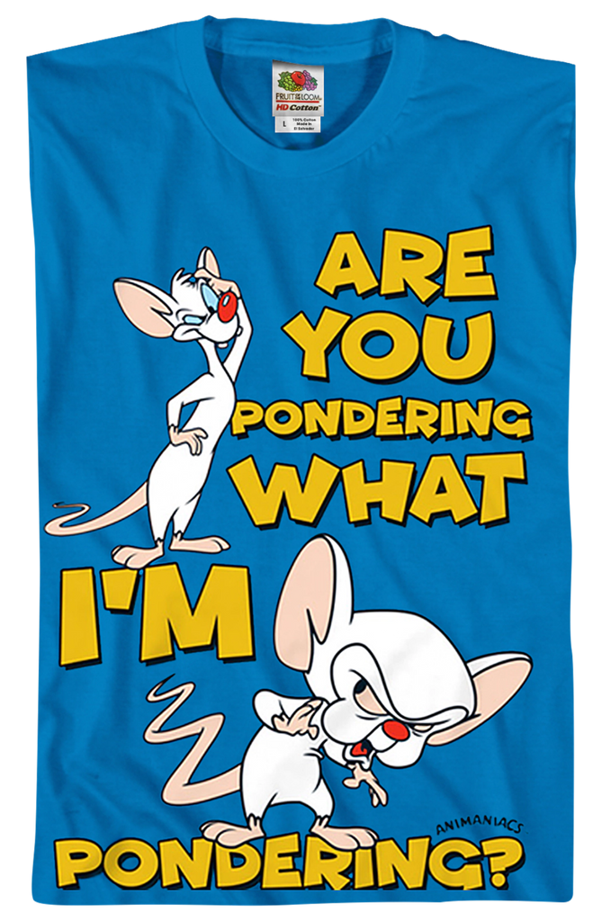 Pinky And The Brain Pondering Animaniacs T-Shirt