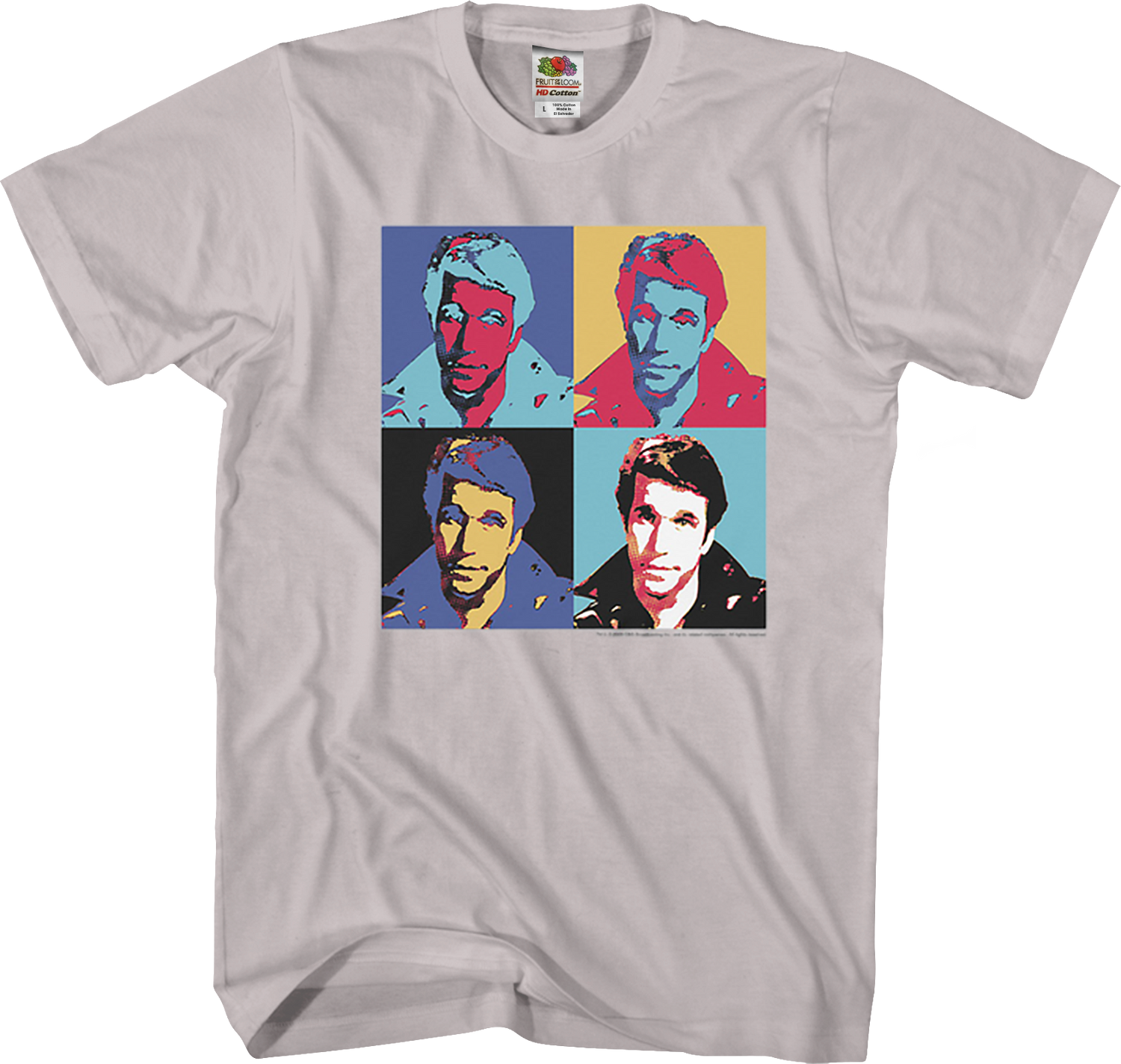 Pop Art Fonzie Happy Days T-Shirt: Happy Days Mens T-Shirt