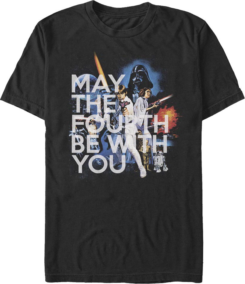Poster Art May The Fourth Be With You Star Wars T-Shirt