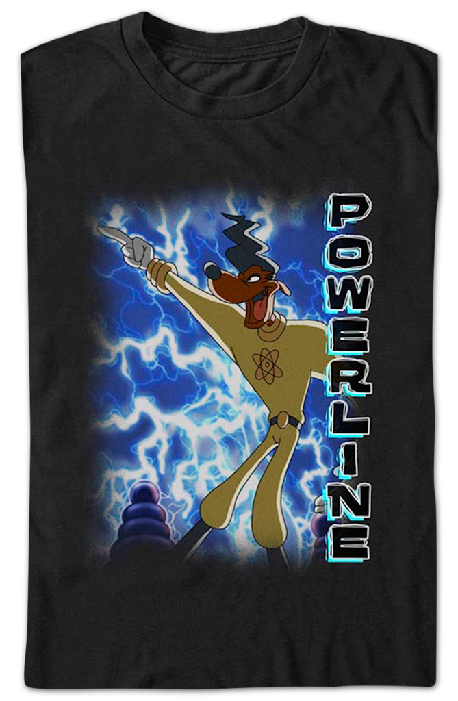 Powerline Lightning Bolts Goofy Movie T-Shirt