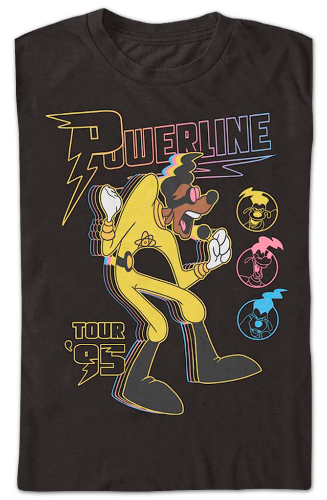 Powerline Tour '95 Goofy Movie Disney T-Shirt