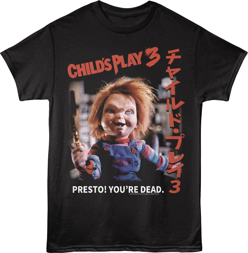 Presto You're Dead Child's Play 3 T-Shirt