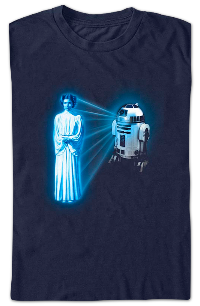 Princess Leia Hologram Star Wars T-Shirt