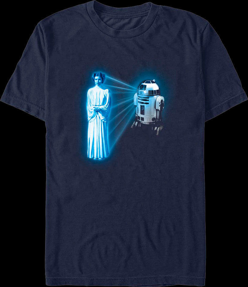 Princess Leia Hologram Star Wars T-Shirt