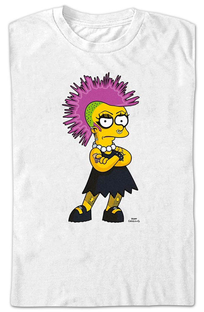 Punk Lisa Simpsons T-Shirt