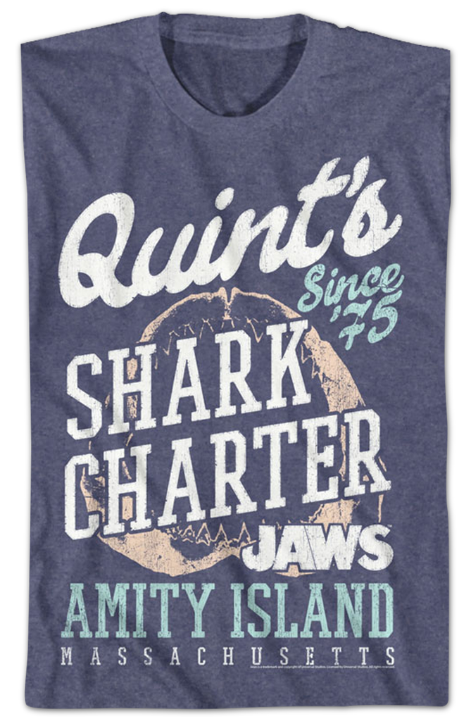 Quint's Shark Charter Jaws T-Shirt