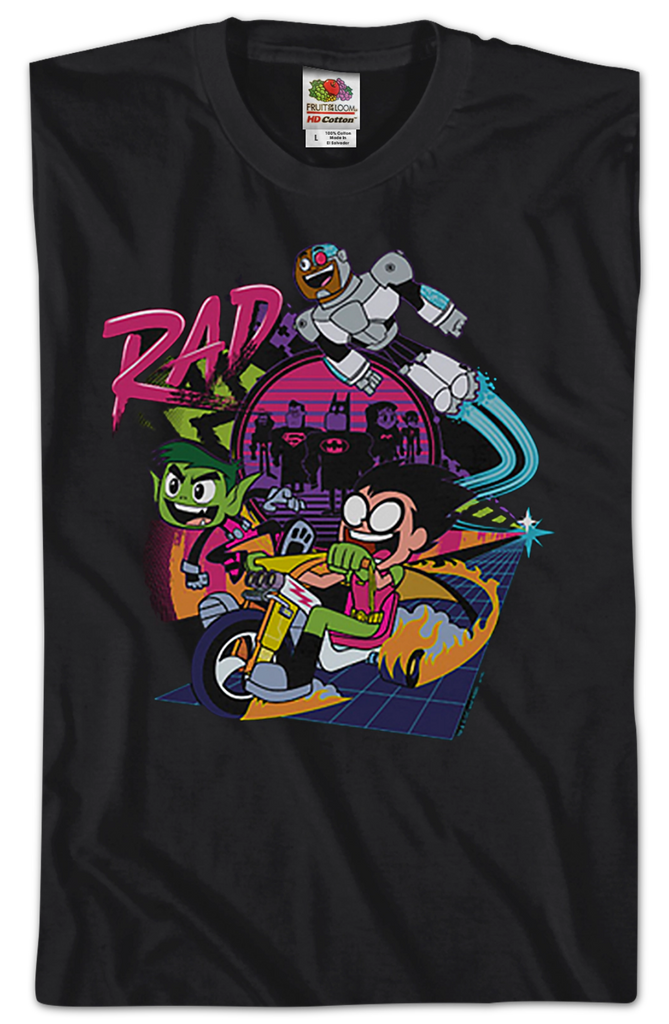 Rad Teen Titans Go T-Shirt: Mens Teen Titans Go T-Shirt
