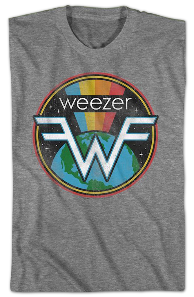 Rainbow Space Logo Weezer T-Shirt