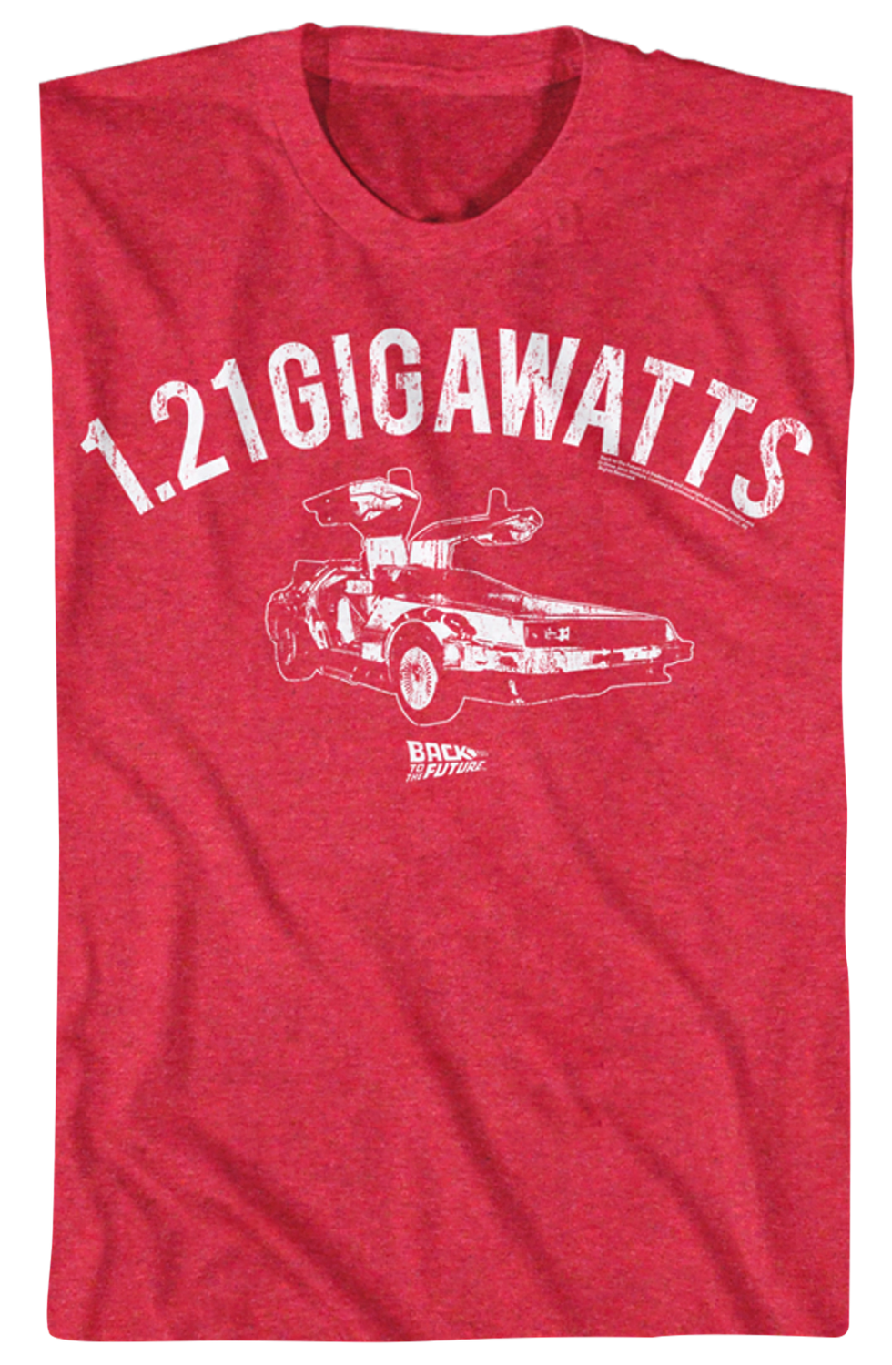 Red 1.21 Gigawatts T-Shirt: Back To The Future Mens T-shirt