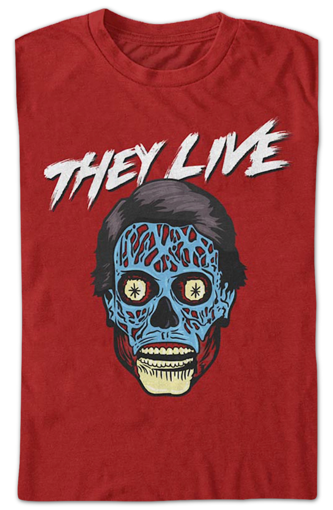 Red Alien They Live T-Shirt