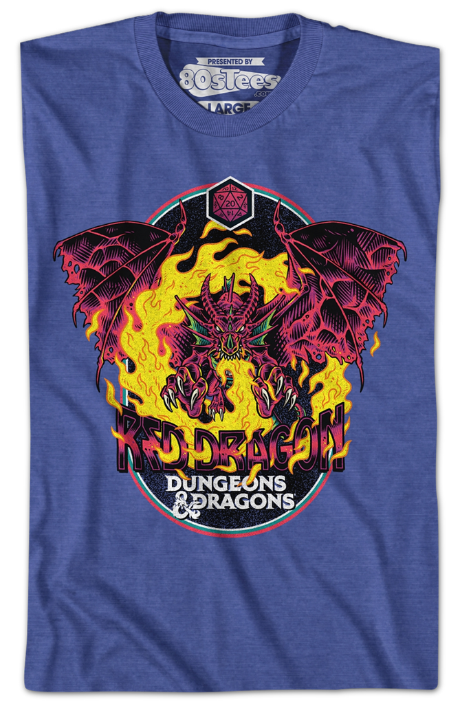 Red Dragon Dungeons & Dragons T-Shirt