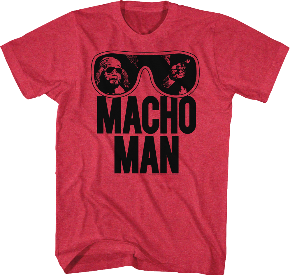 Red Macho Man Shirt: 80s TV Wrestling T-shirt