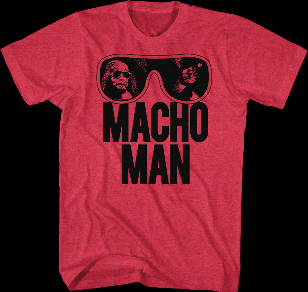 Red Macho Man Shirt: 80s TV Wrestling T-shirt