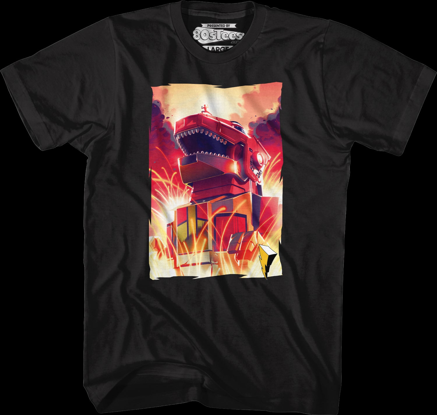 Red Ranger Dinozord Mighty Morphin Power Rangers T-Shirt