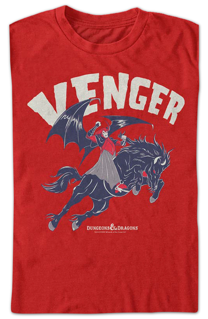 Red Venger Dungeons & Dragons T-Shirt