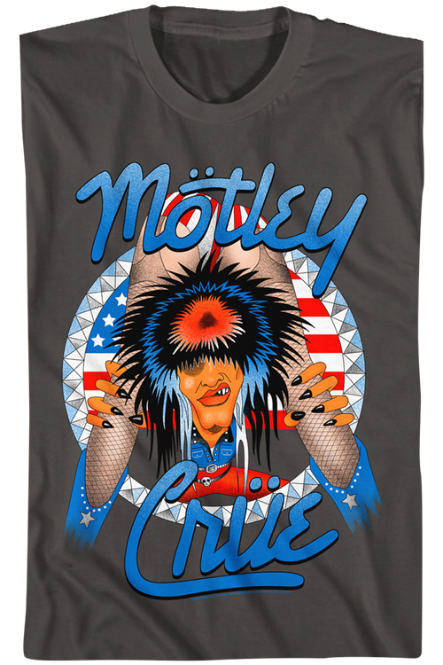 Red White and Crue Allister Fiend Motley Crue T-Shirt