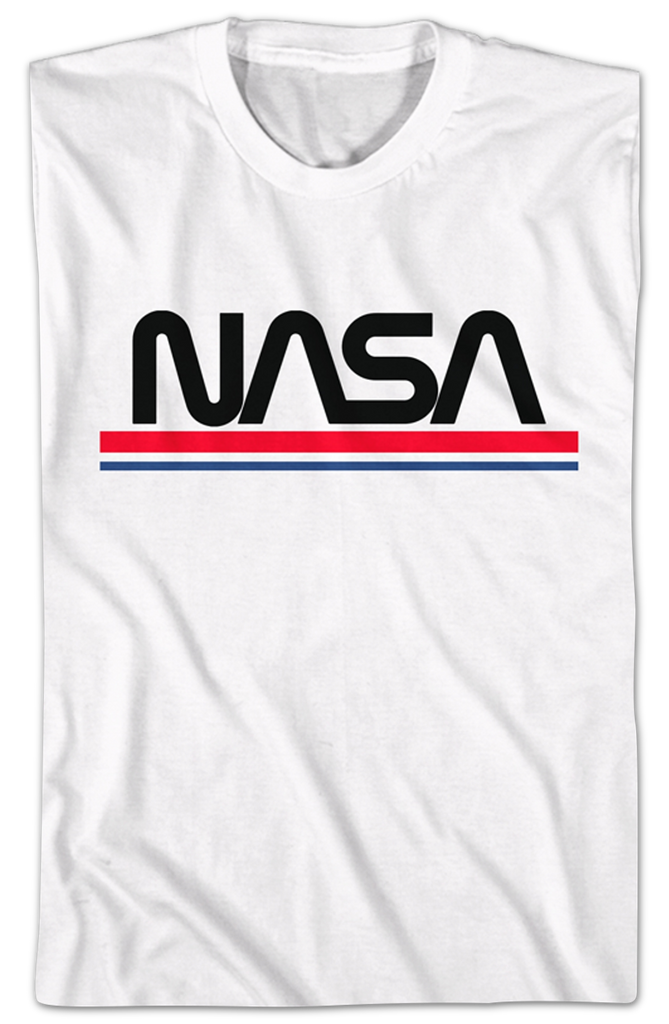Red White Blue Logo NASA T-Shirt