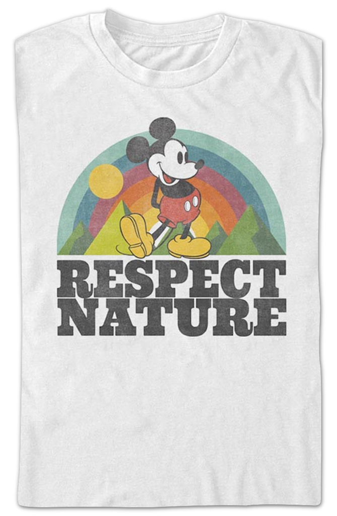 Respect Nature Mickey Mouse Disney T-Shirt