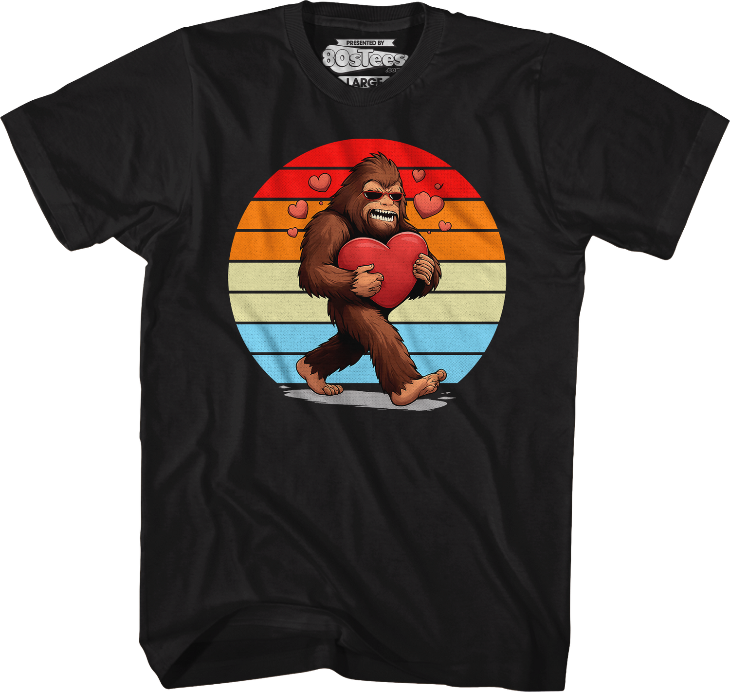 Retro Bigfoot Love T-Shirt
