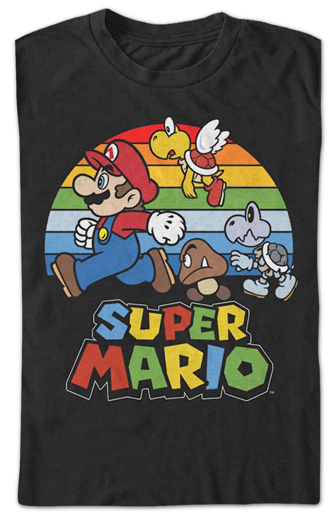 Retro Chase Super Mario Bros. T-Shirt