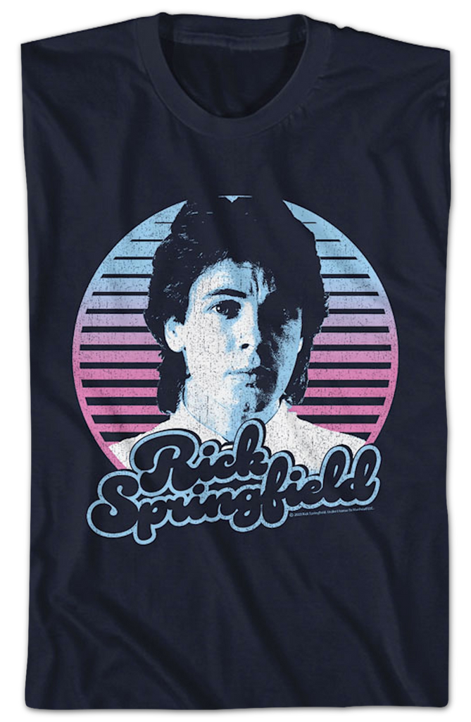 Retro Circle Rick Springfield T-Shirt