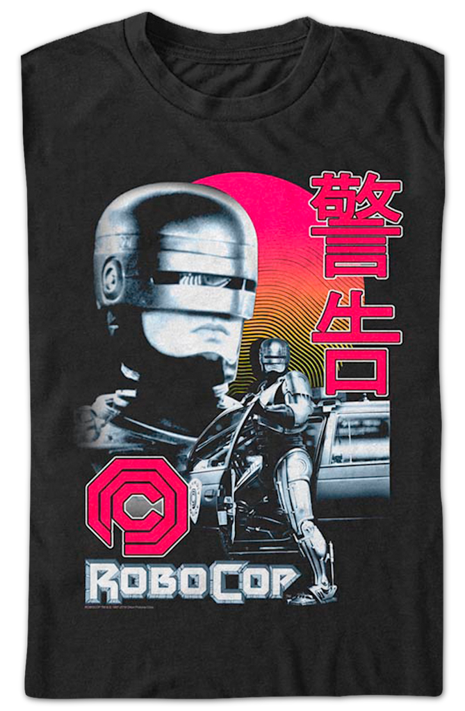 Retro Collage Robocop T-Shirt