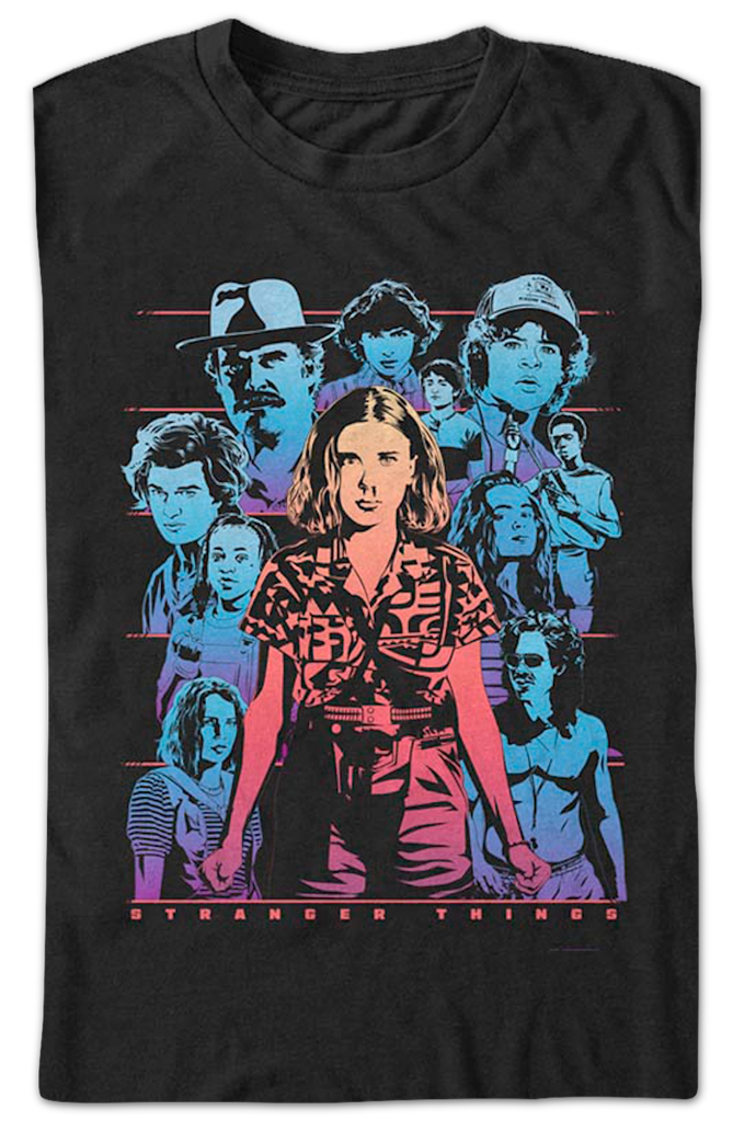 Retro Collage Stranger Things T-Shirt