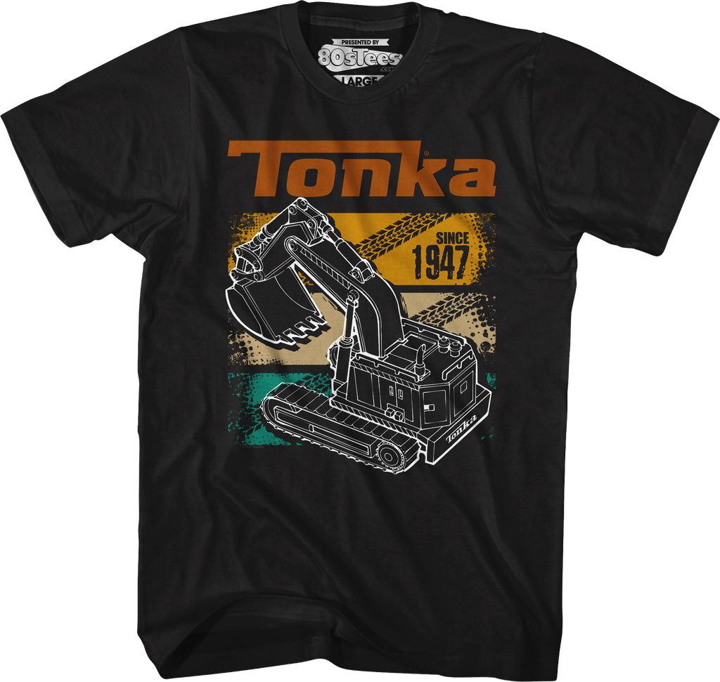 Retro Digger Track Panels Tonka T-Shirt