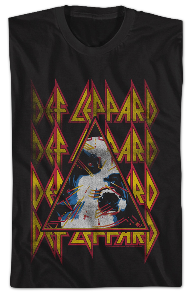 Retro Hysteria Triangle Def Leppard T-Shirt