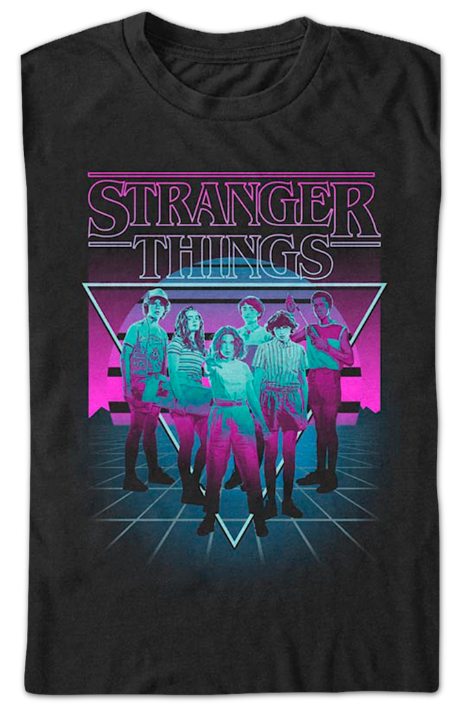 Retro Neon Stranger Things T-Shirt