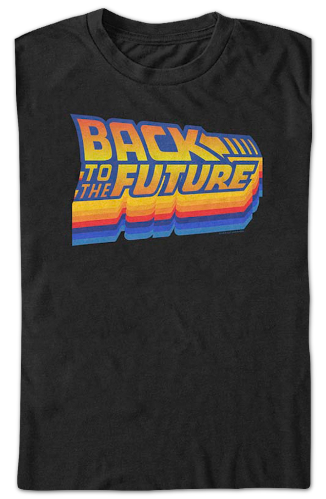 Retro New Wave Logo Back To The Future T-Shirt