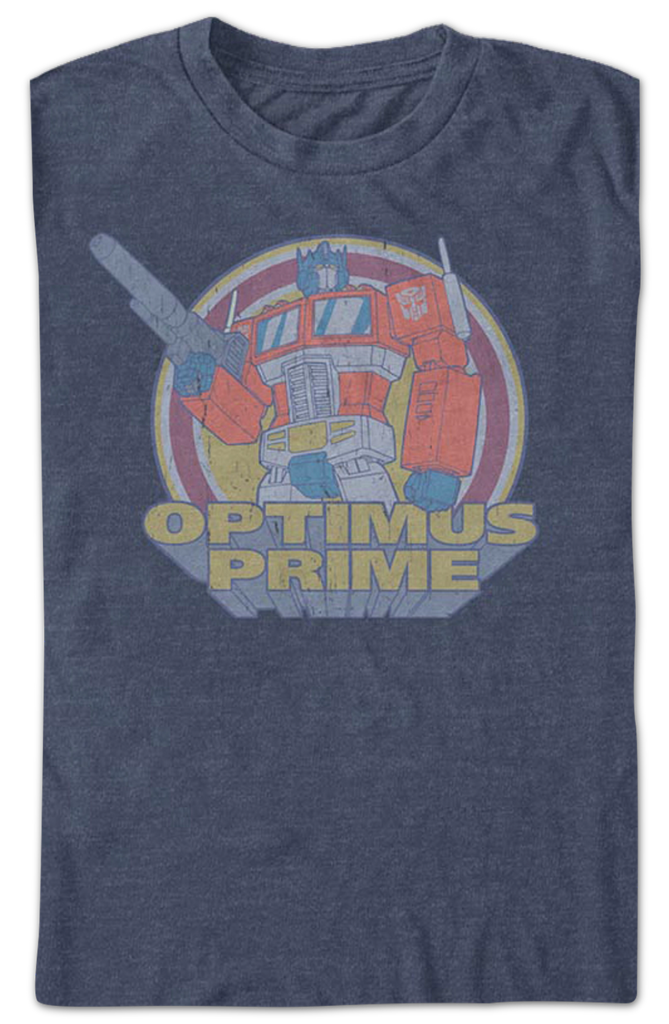 Retro Optimus Prime Action Pose Transformers T-Shirt