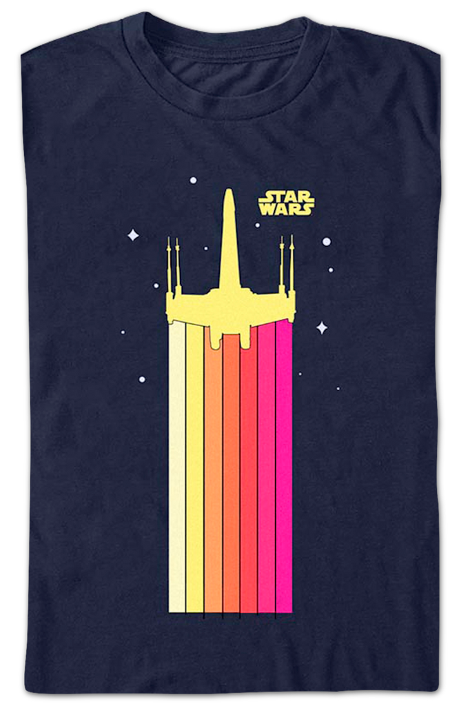 Retro X-Wing Trails Star Wars T-Shirt