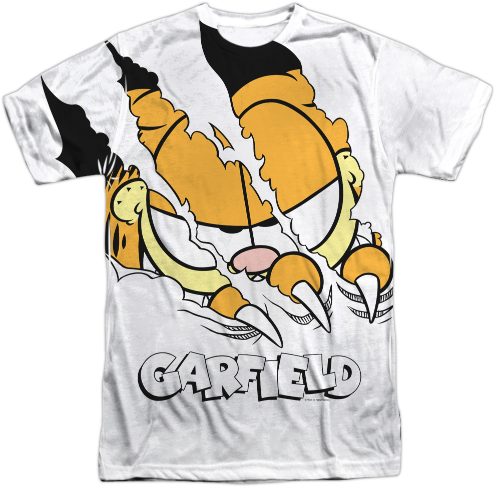 Ripped Garfield T-Shirt: Garfield Mens T-Shirt