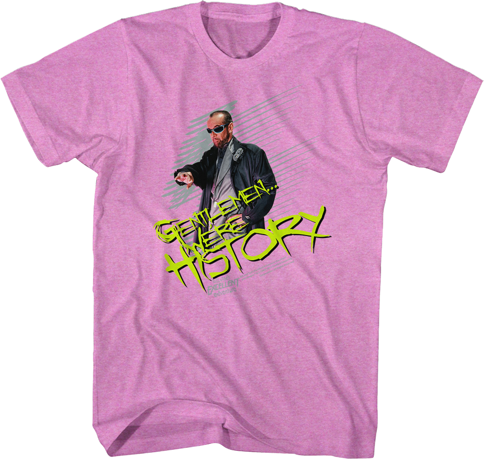 Rufus We're History Bill And Ted's Excellent Adventure T-Shirt