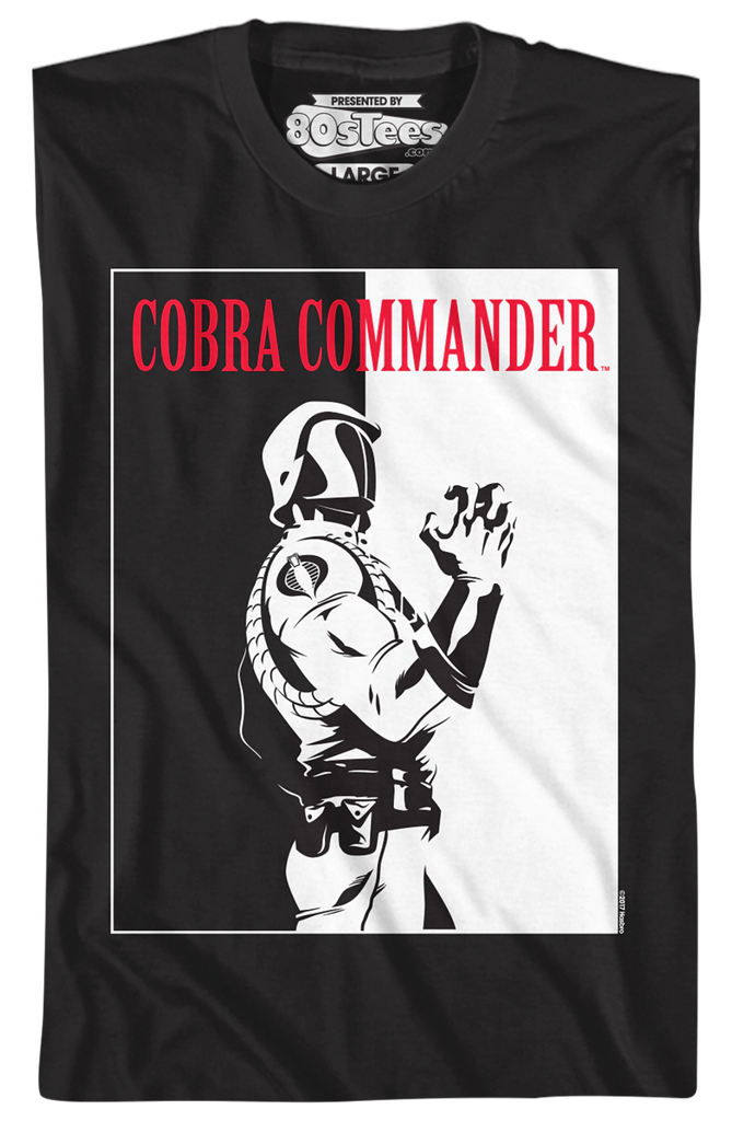 Scarface Cobra Commander Shirt: GI Joe Mens T-Shirt