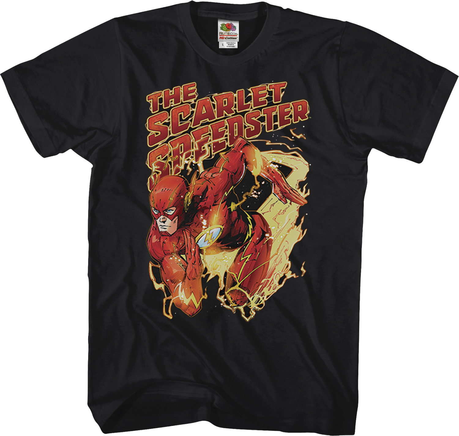 Scarlet Speedster Flash T-Shirt. Men's T-Shirt.