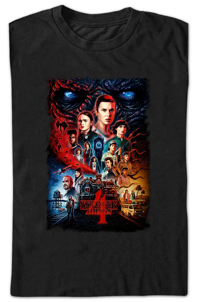 Season 4 Poster Stranger Things T-Shirt