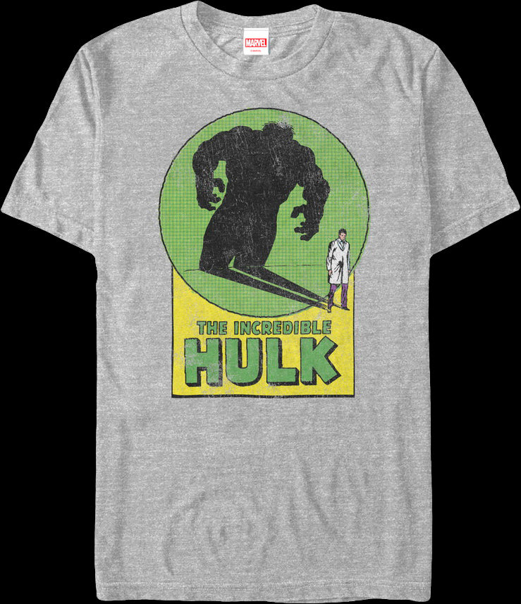 Shadow Incredible Hulk T-Shirt Marvel Comics