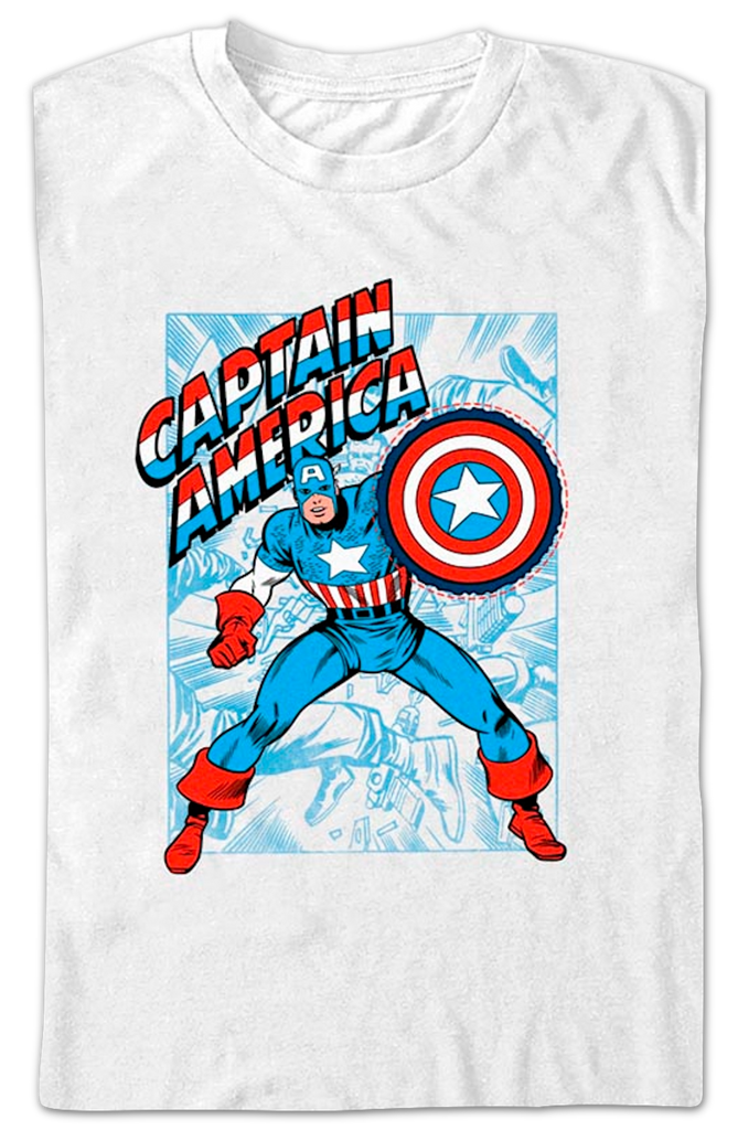 Shielded Captain America Marvel Comics T-Shirt