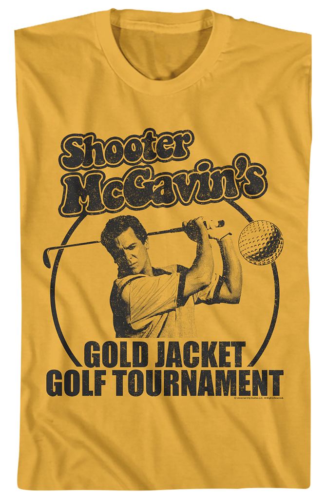 Shooter McGavin's Gold Jacket Golf Tournament Happy Gilmore T-Shirt