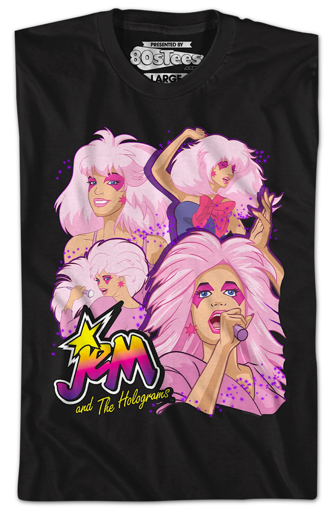 Singer Collage Jem And The Holograms T-Shirt
