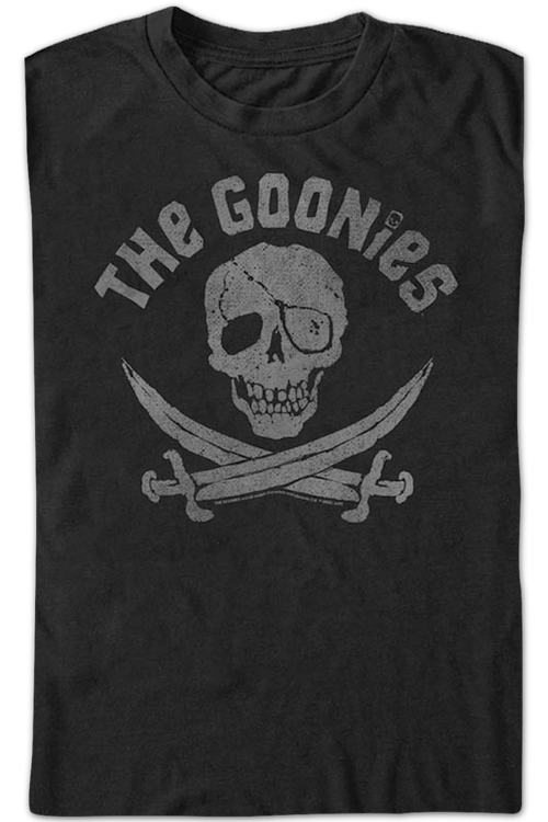 Skull And Cross Swords Logo Goonies T-Shirt