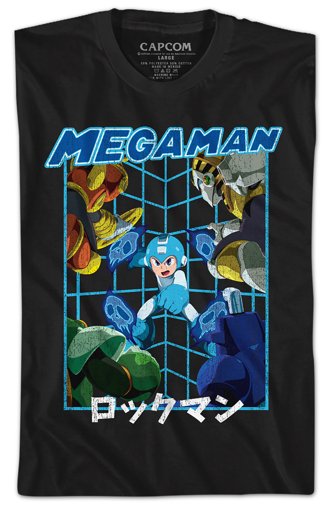 Skull Barrier Mega Man T-Shirt
