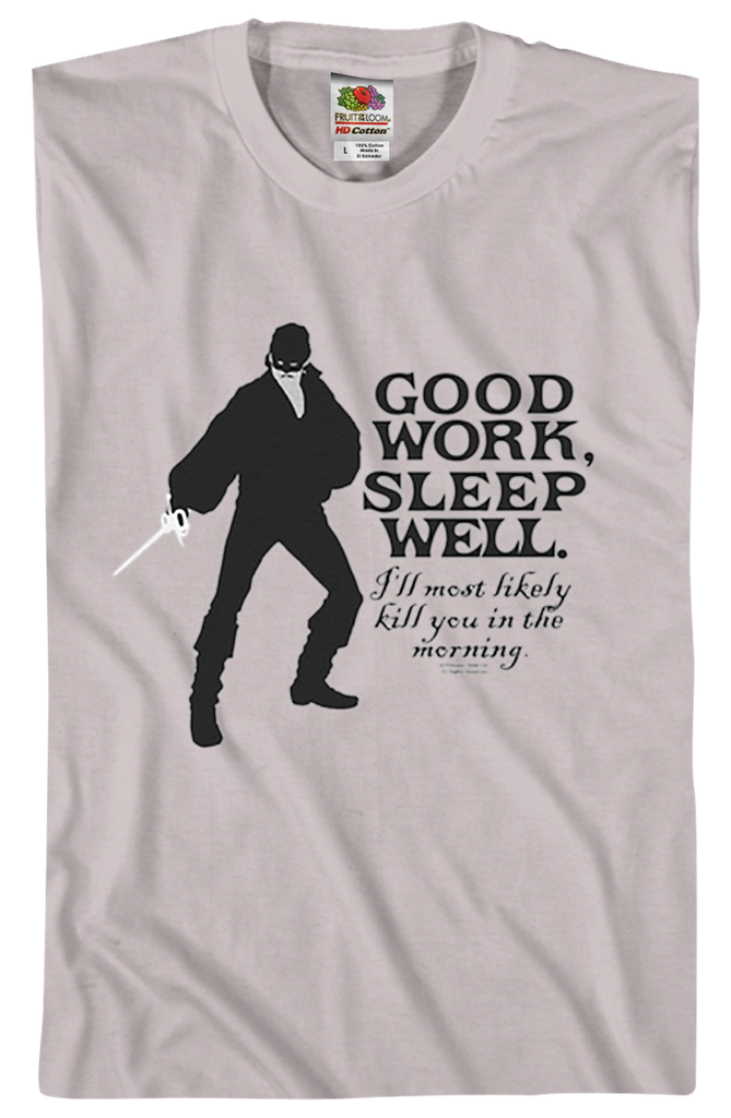 Sleep Well Princess Bride Shirt: Princess Bride Mens T-shirt